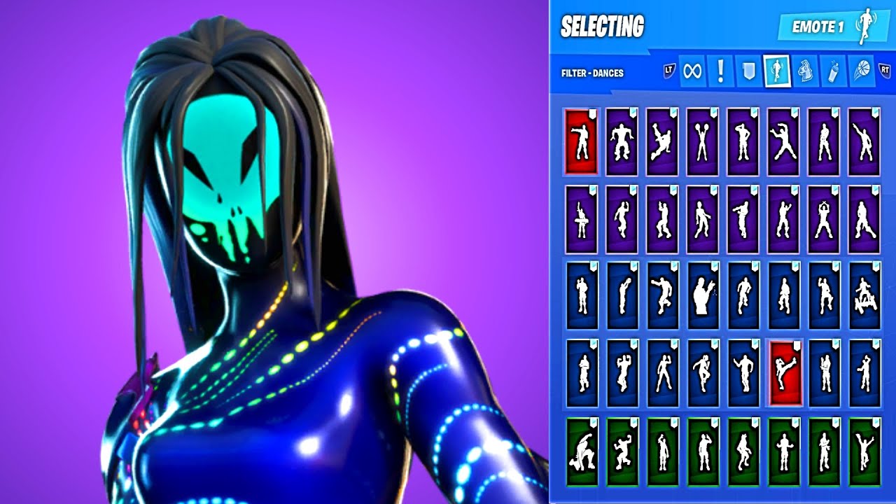 🔥 Mariana SKIN SHOWCASE WITH ALL FORTNITE DANCES & EMOTES 😱 - YouTube