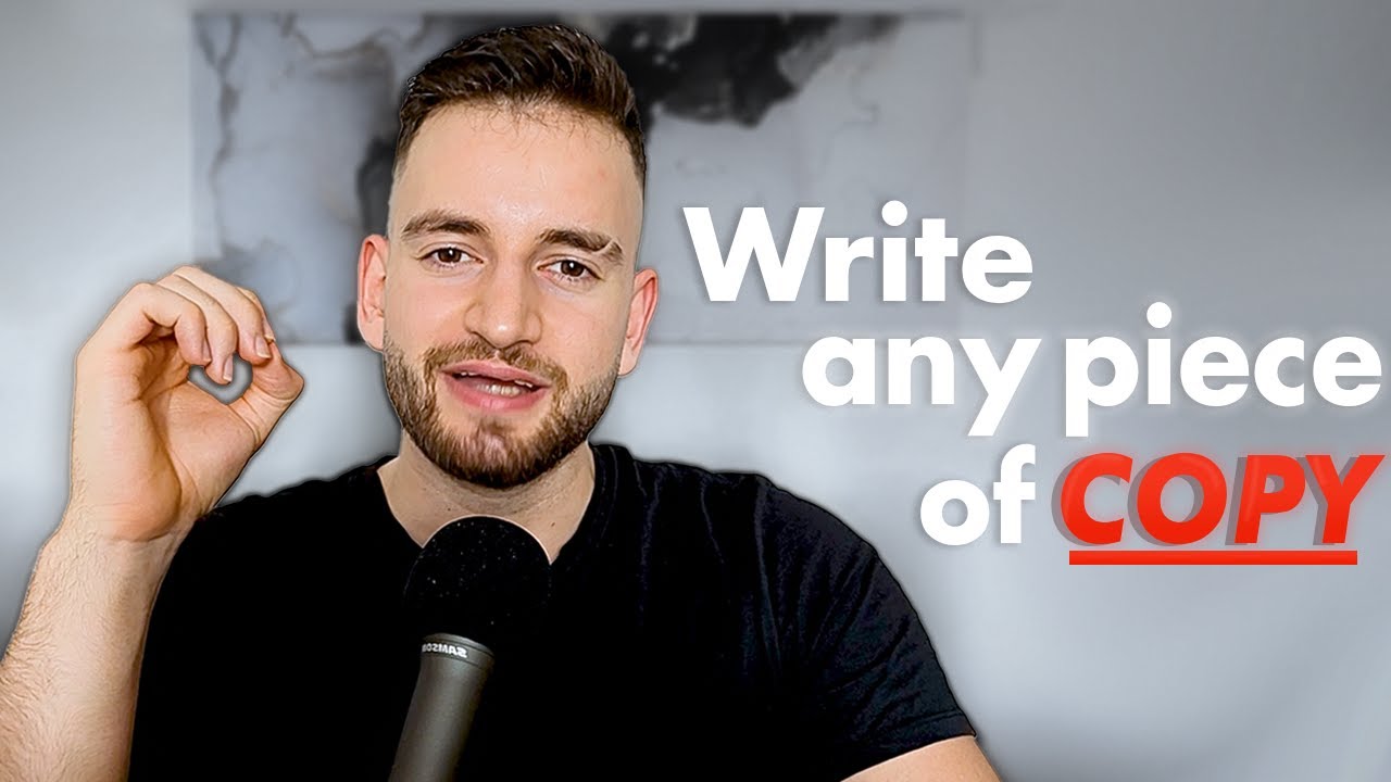 How To Write ANY Piece Of Copy Even If You Are A Beginner - YouTube
