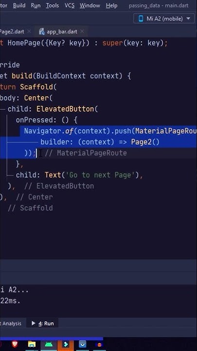 Flutter Tutorial - Remove Back Button from AppBar | automaticallyImplyLeading | YouTube #Short ...