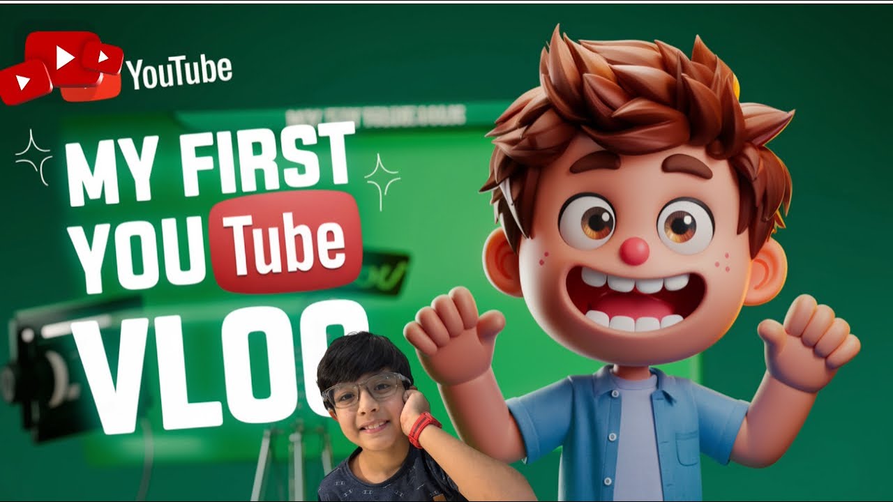 My first Vlog / 8year Boy Making vlog / I Am a YouTube vlogger now ...