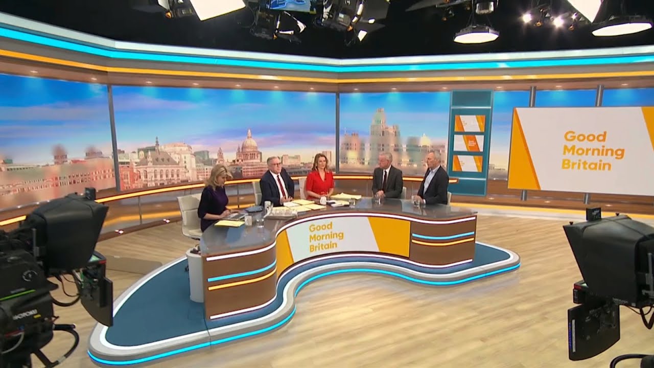 'Good Morning Britain' new studio, shared with ITV News - YouTube
