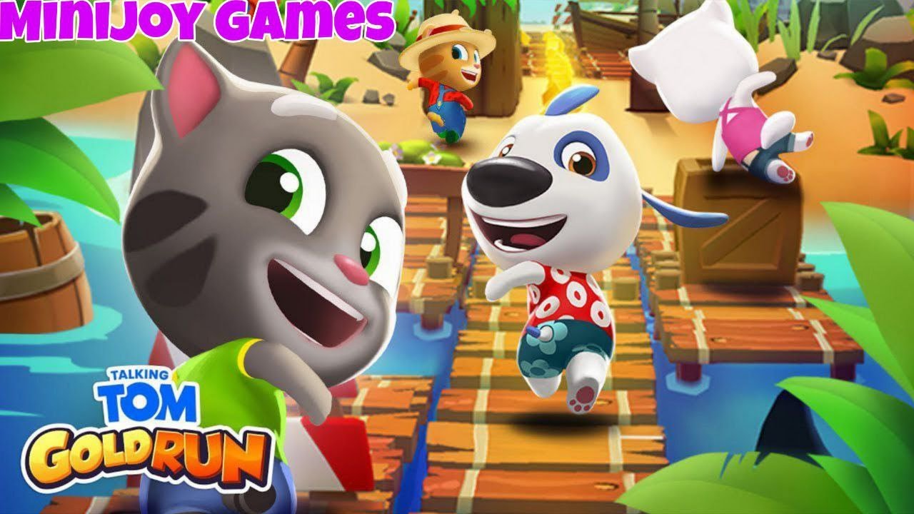Talking Tom 😺🏃 Running Adventure 🏃🎮 Kids Video MiniJoy Games - YouTube