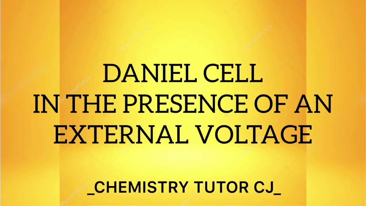 DANIEL CELL AND EXTERNAL VOLTAGE - YouTube