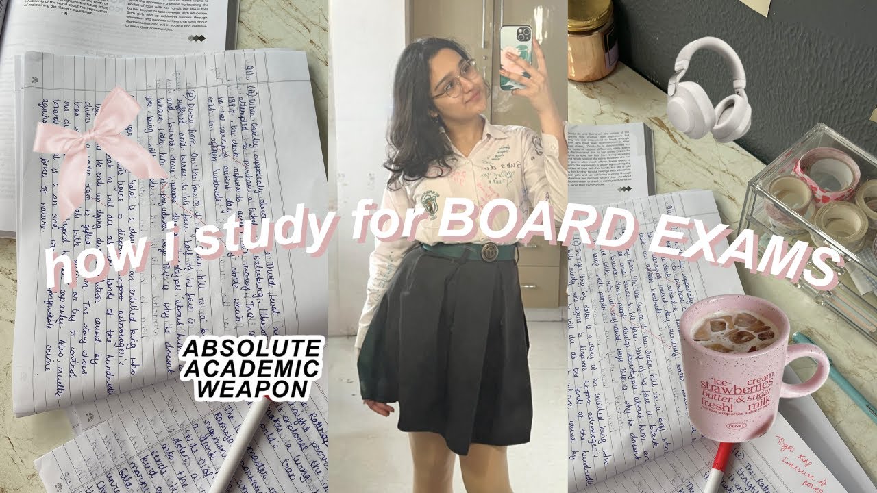 BOARD EXAM STUDY VLOG 🧸ྀི english board exam study with me ⋆.˚ cbse ...