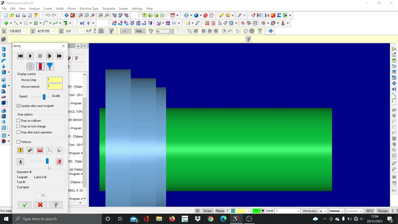 CNC BUBUT MILLING MASTERCAM X5 - YouTube