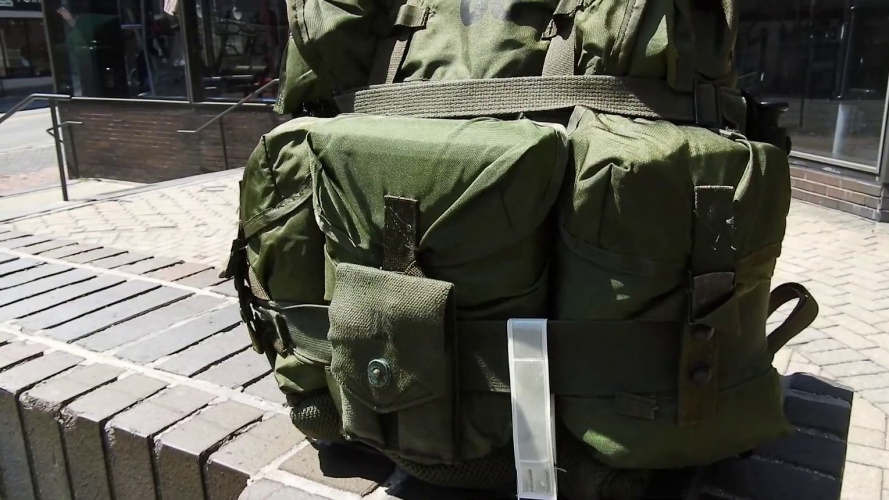 1974 ALICE Pack with SP32 Stealth Patrol Knife - YouTube