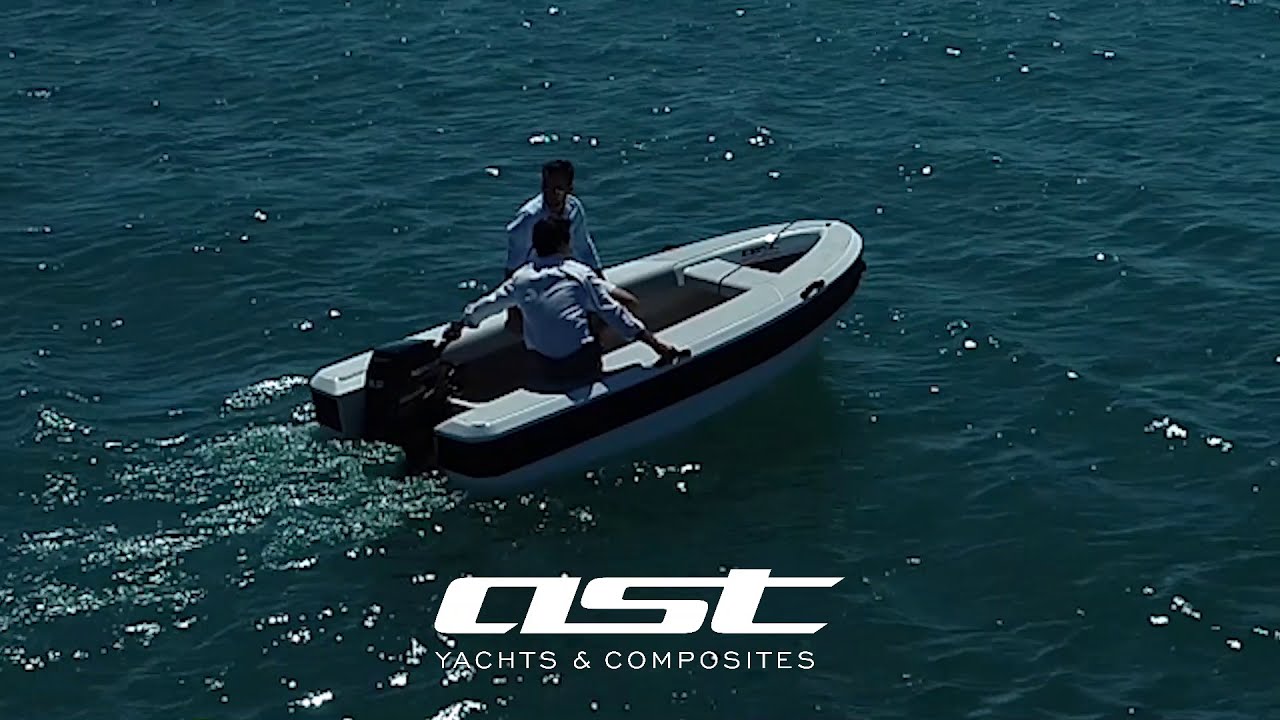 ASTender BEACH 340 carbon - the new generation of rigid tender - YouTube