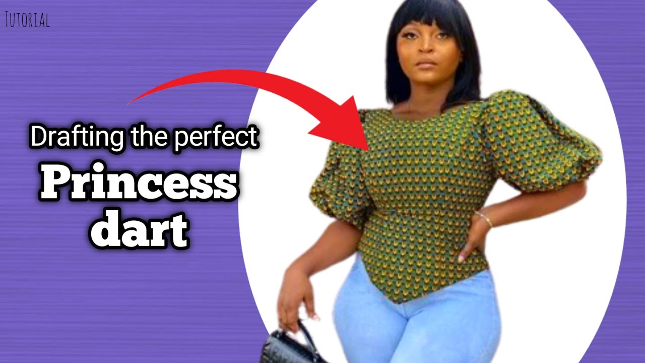 Easy princess dart pattern drafting tutorial ||princess dart bustier ...