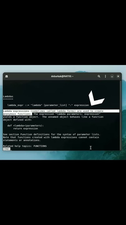 Lambda In Python Shorts Python Linux Youtube