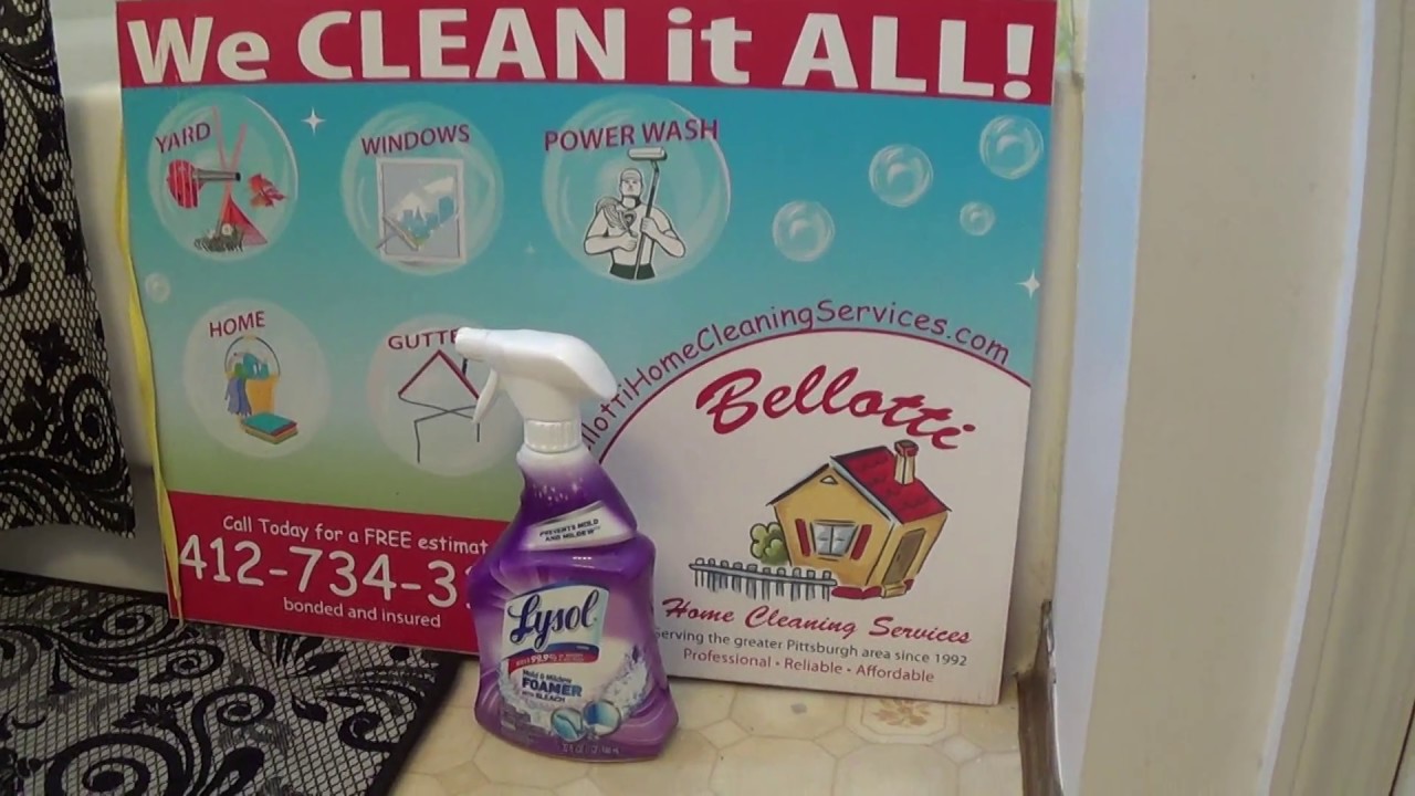 Lysol Foaming Mold And Mildew Remover With Bleach Youtube