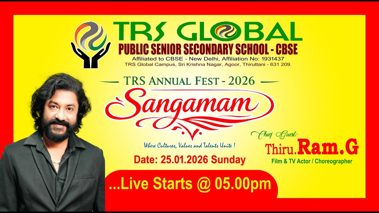 🔴 LIVE | TRS GLOBAL PUBLIC SENIOR SECONDARY SCHOOL - CBSE 2026 - YouTube