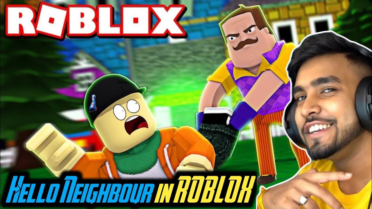 Hello Neighbour In ROBLOX || New Horror Escape Gameplay || Roblox ...