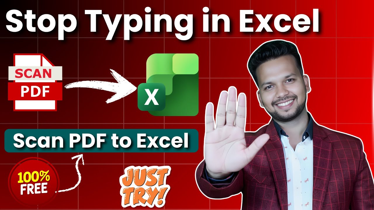 👉 Convert Scanned PDF to Excel Using MS Word | 100% Free & Easy Method ...