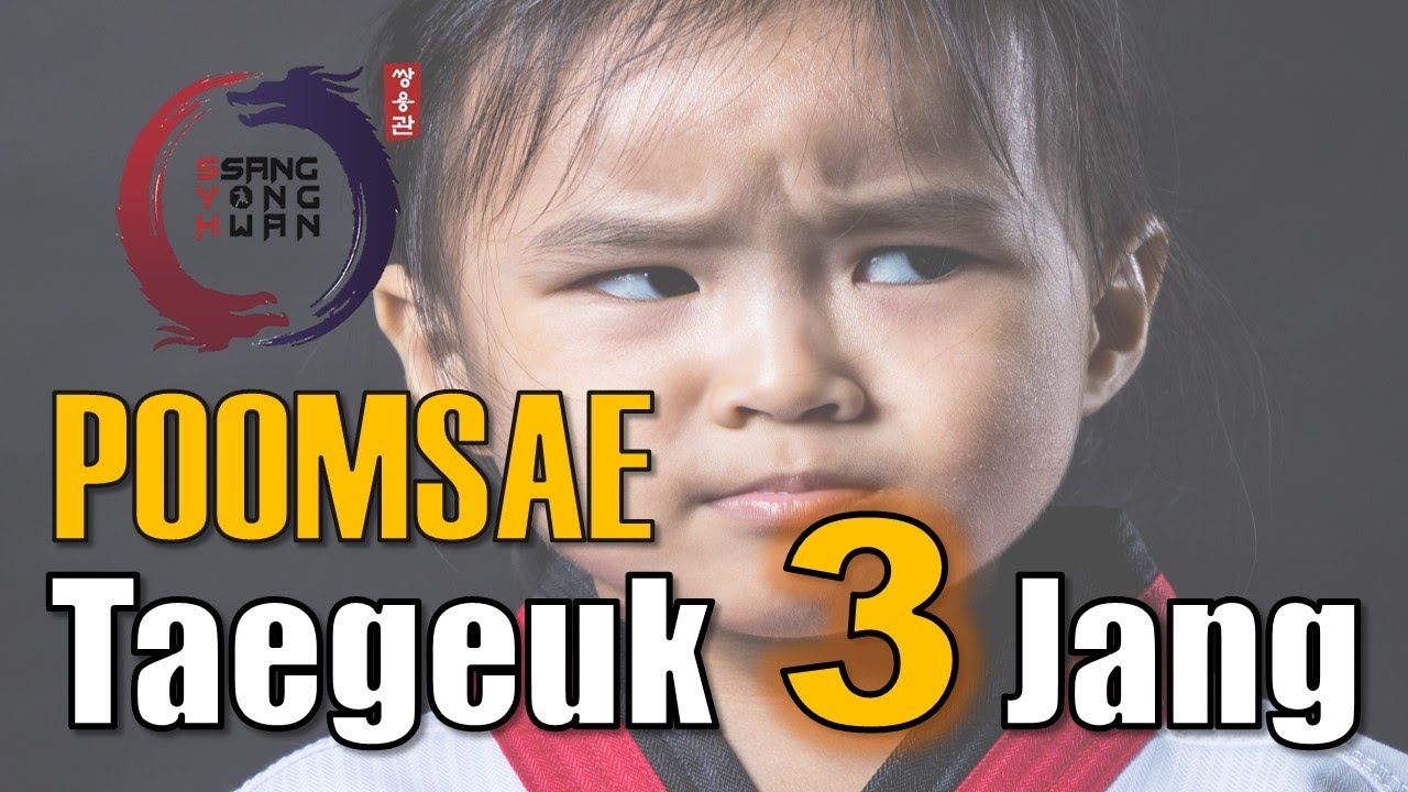Taekwondo Poomsae 3 ( Taegeuk 3 Jang ) Step by Step - YouTube