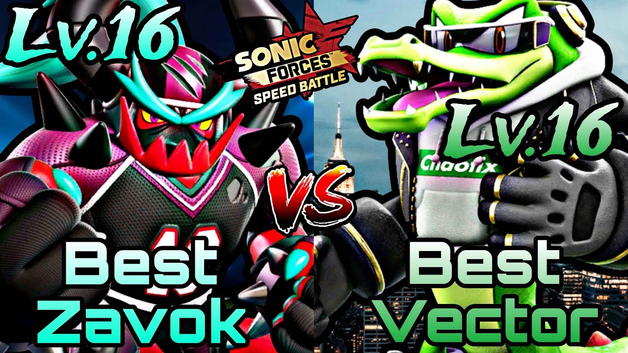 Sonic Forces Speed Battle 🏈🎧 Best Zavok Vs Best Vector 🟥⬛️🟩 Who’s ...