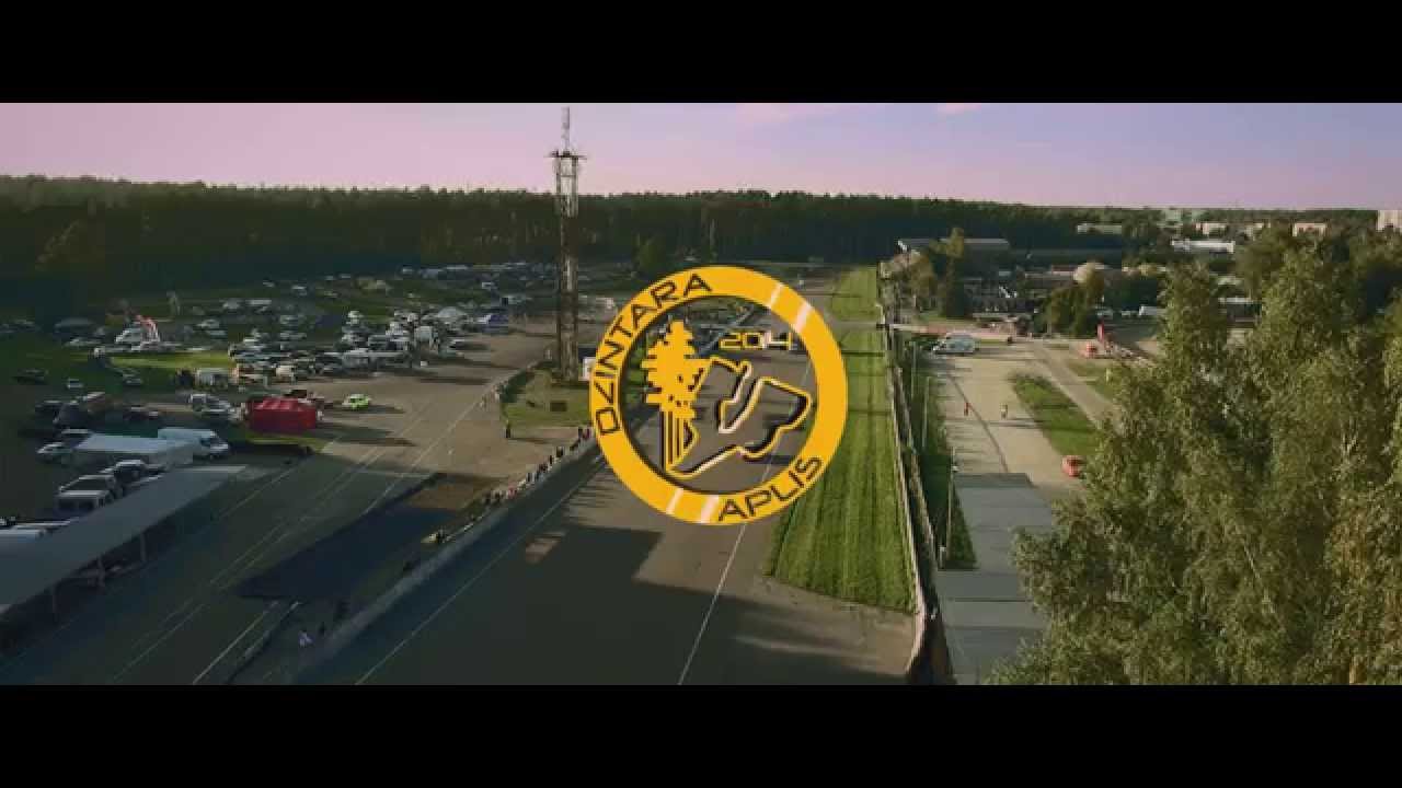 Aerial drone video footage from Riga racetrack Dzintara Aplis 2014 ...