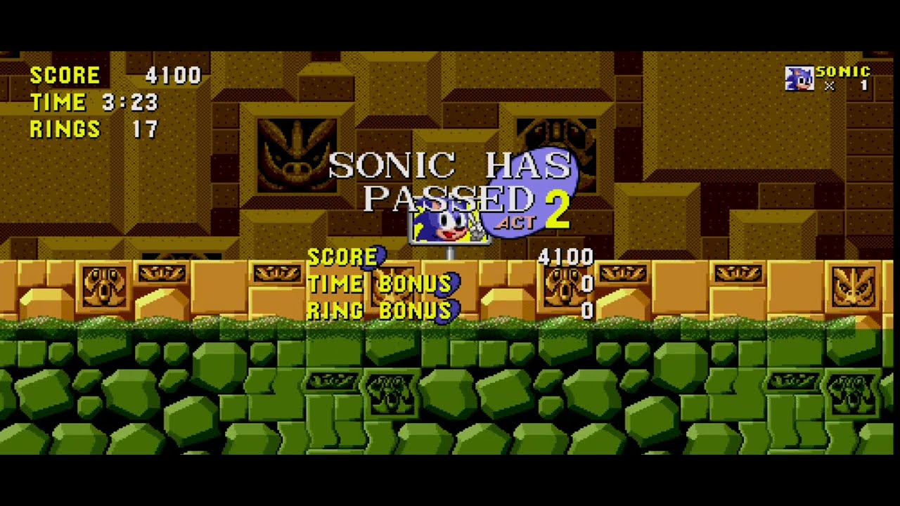 Sonic The Hedgehog 1(Mobile port)- Labyrinth Zone Act 2 . - YouTube