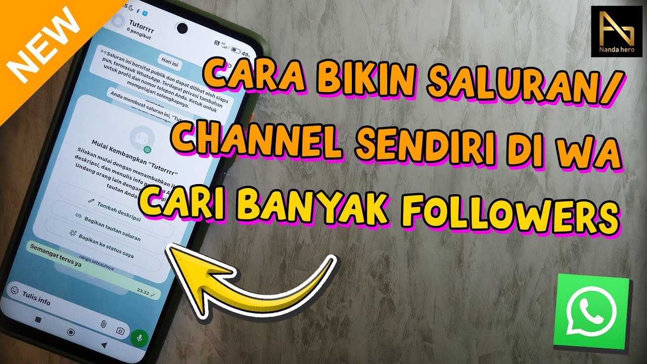 CARA MEMBUAT SALURAN DI WHATSAPP | BIKIN CHANNEL WA KITA SENDIRI - YouTube