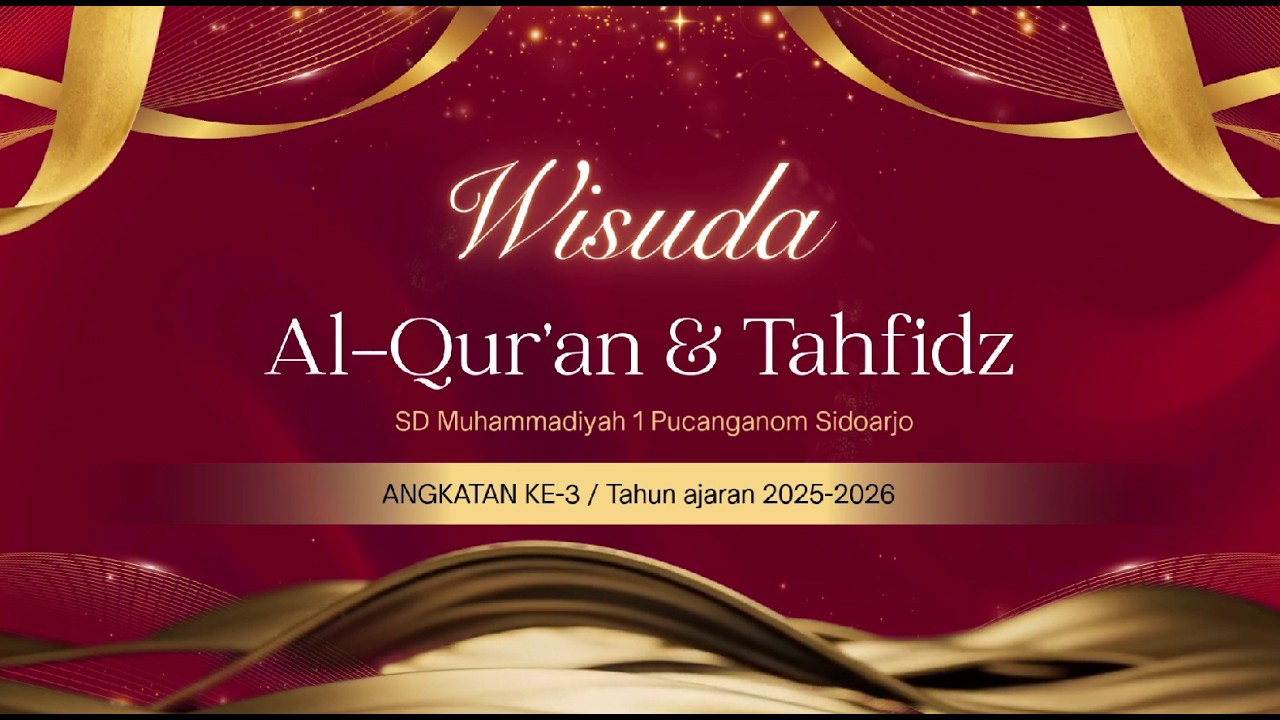 Wisuda Al-Qur'an & Tahfidz Angkatan ke-3 | SD Muhida - YouTube