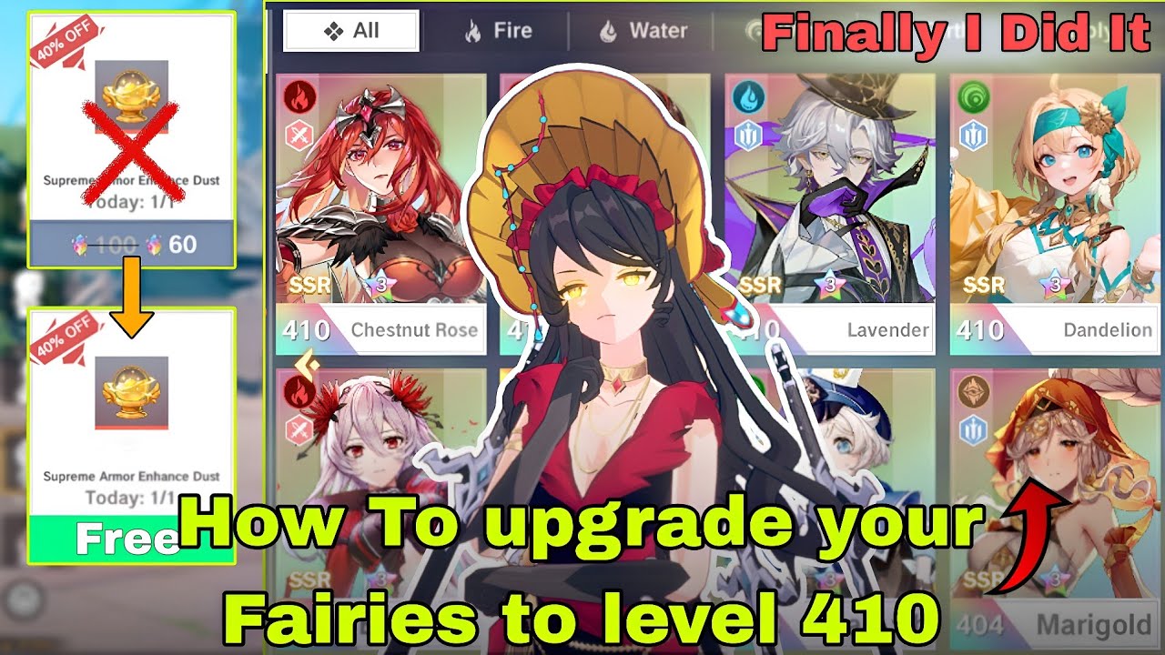 How to upgrade your Fairy to Level 410 🍭 | Neverland 🎀 - YouTube