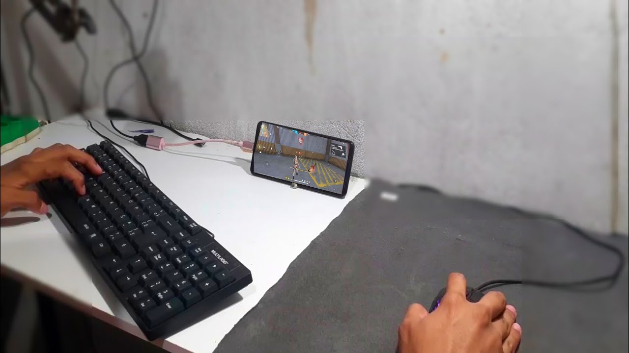 O MELHOR SETUP GAMER MOBILADOR - teclado e mouse no celular - YouTube