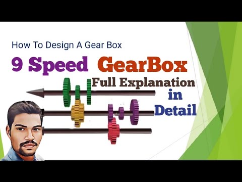 Design of Gearbox | Design of 9 Speed Gearbox | Full Explanation In ...