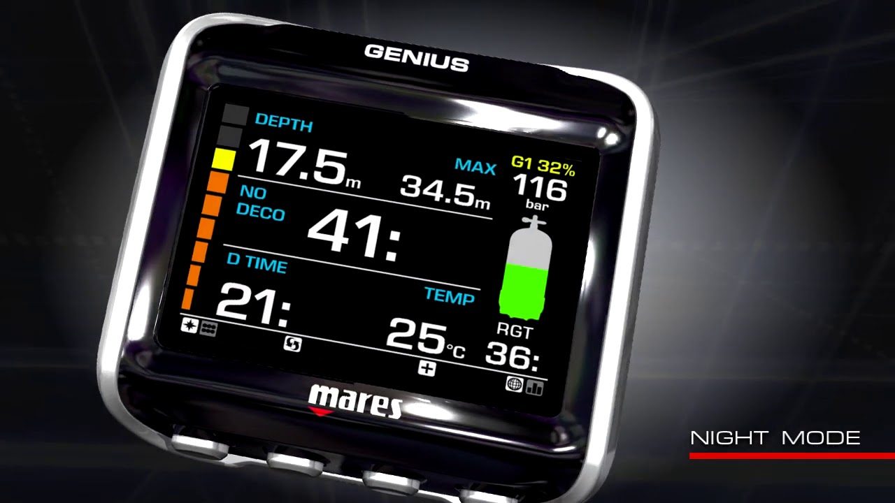 Mares Genius Dive Computer English - YouTube