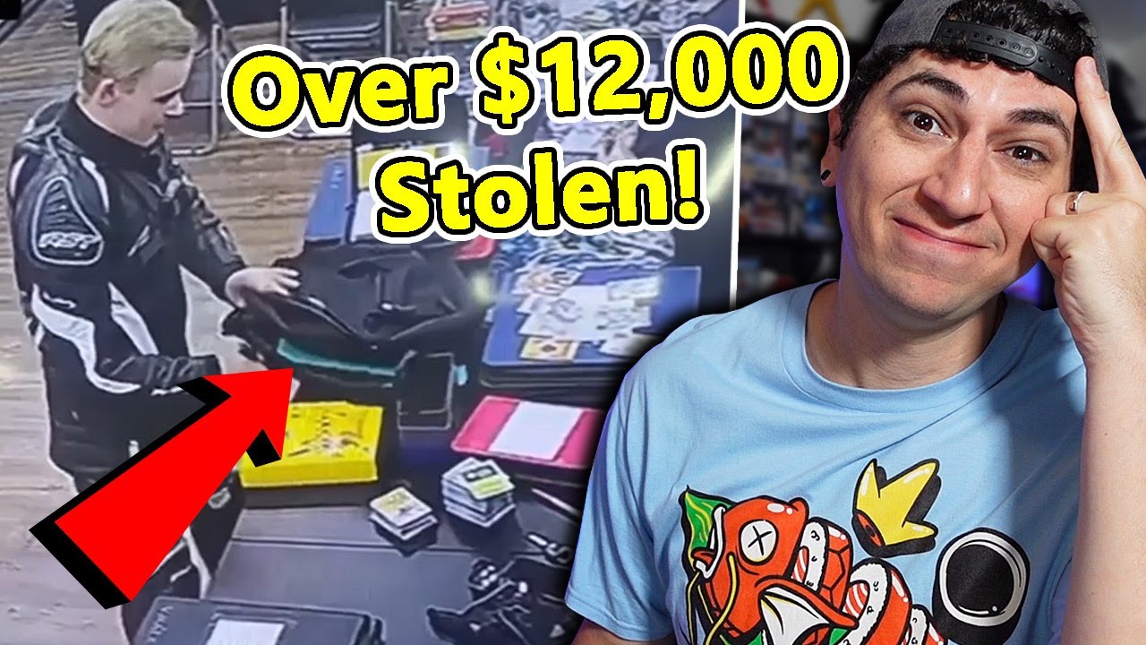 Thief STEALS $12,000 of Pokemon Cards & Gets Caught Red Handed - YouTube