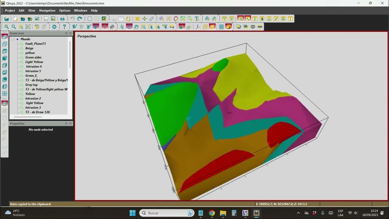 3D geological modeling with RecMin Mining Software. - YouTube