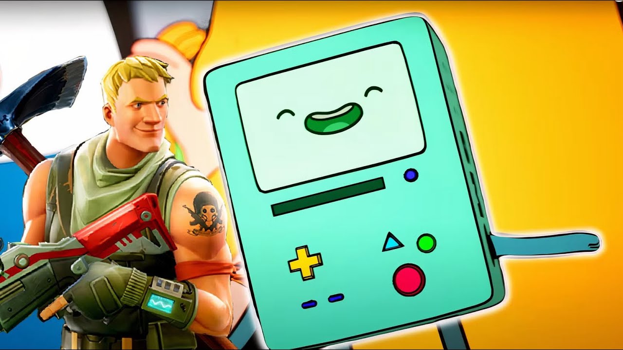 Fortnite Adventure Time ( BMO Backbling Reactive) - YouTube
