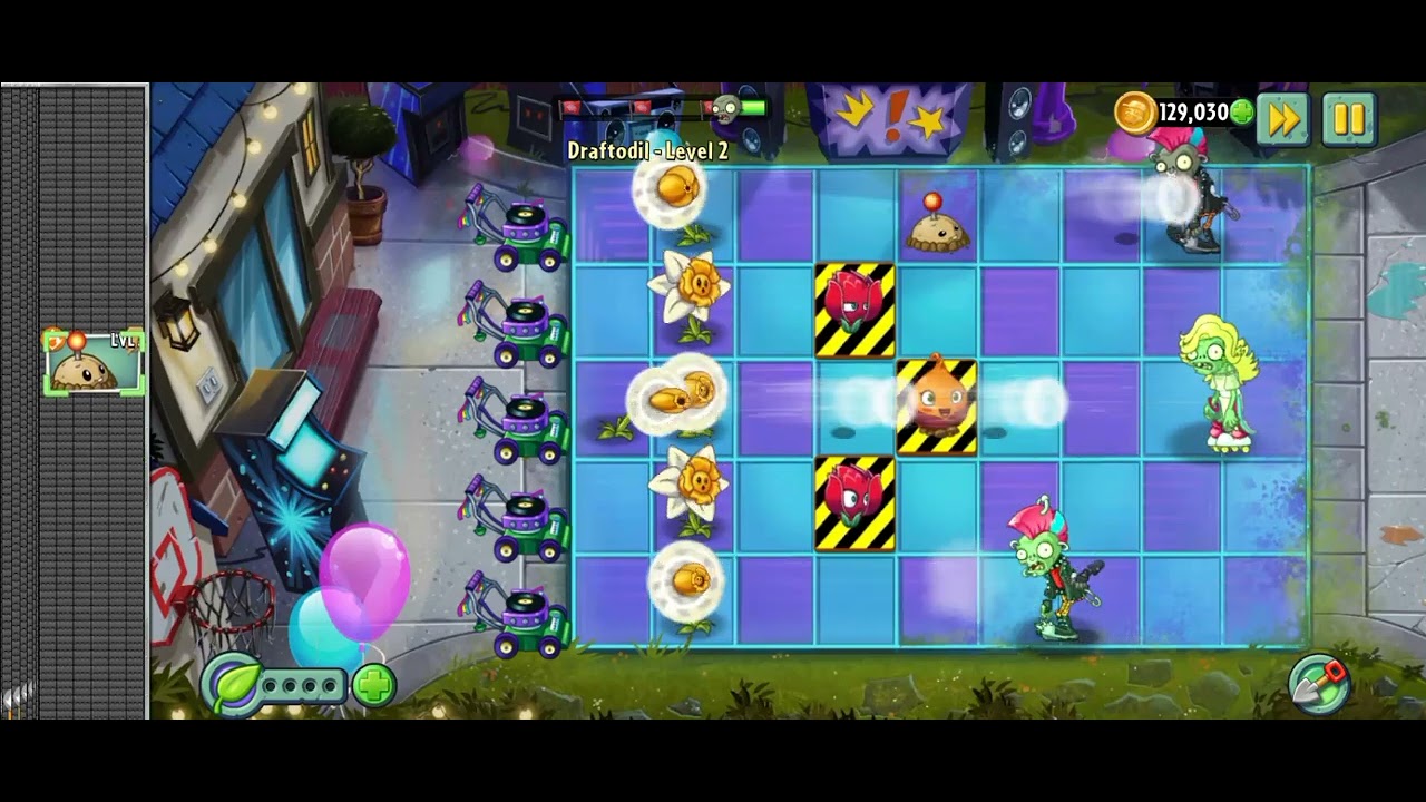 Draftodil-level 2 Goals in Plants vs Zombies 2#survive and Protect the ...