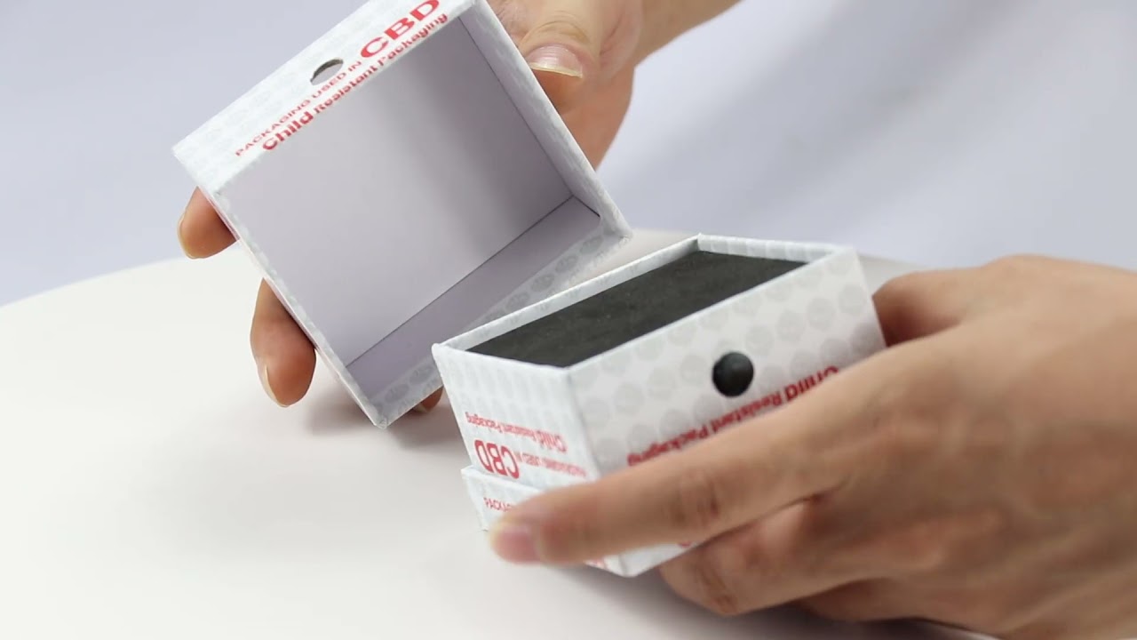 Childproof Vape Cart Cuboid Rigid Box - YouTube