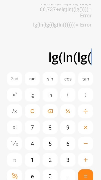 How to get error from calculator - YouTube