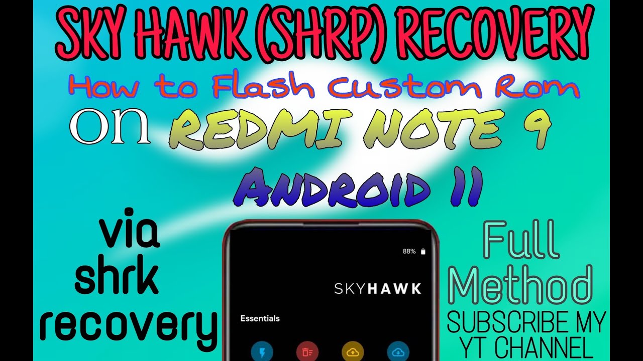 SHRP- Flash Custom Rom in REDMI NOTE 9 /REDMI 10X 4G via Skyhawk ...