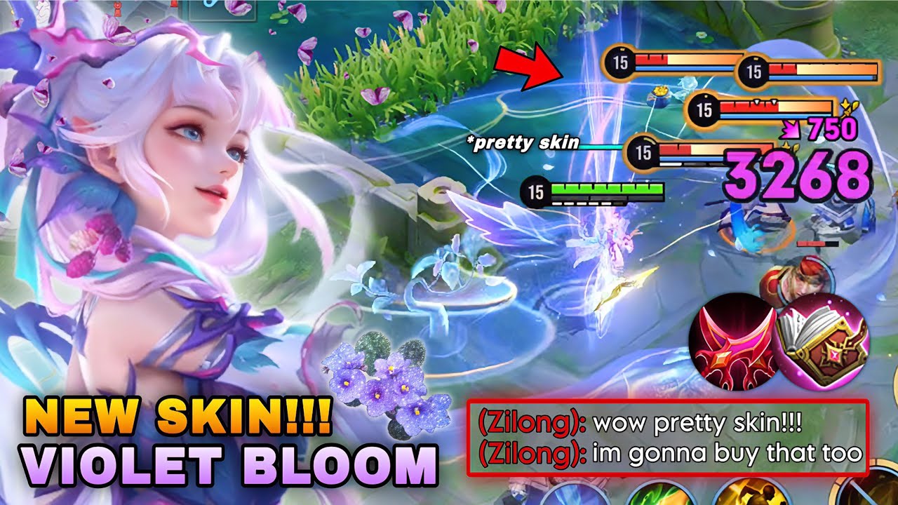 VIOLET BLOOM NEW ERIN SKIN! HYBRID ERIN BURSTING & TANKING ENEMIES ...