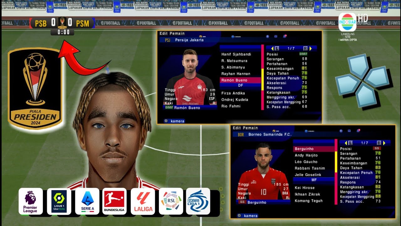 AJIB.!! eFootball™ 24 Ppsspp Update Piala Presiden Full Update transfer ...