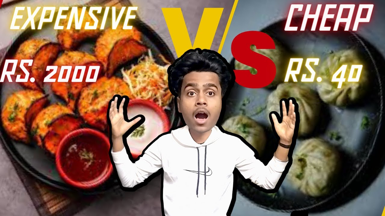 Cheap Momo v/s Expensive Momo Challenge 😱🤑 || First Video || #viral # ...