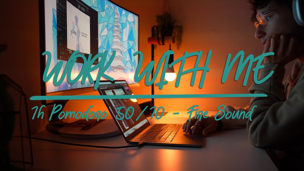 1h Work With Me - Pomodoro 50/10 - Fire Sound🔥 - YouTube
