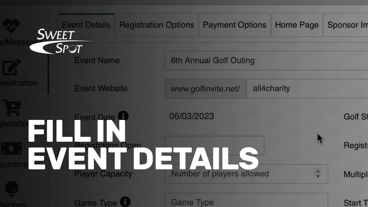 Fill In Event Details | A Beginner’s Guide to Sweet Spot Software - YouTube