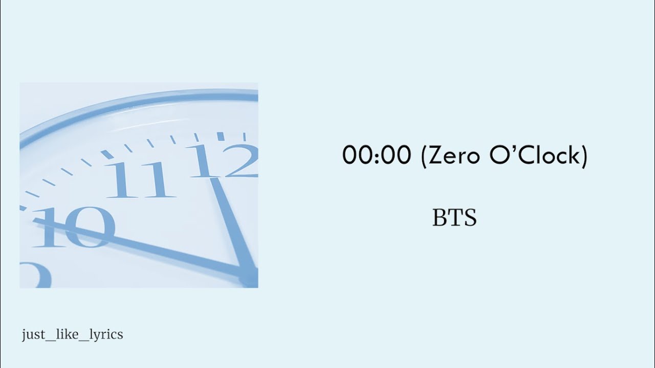 00:00 (Zero O’Clock) - BTS (ENG/KR/MM) sub lyrics - YouTube