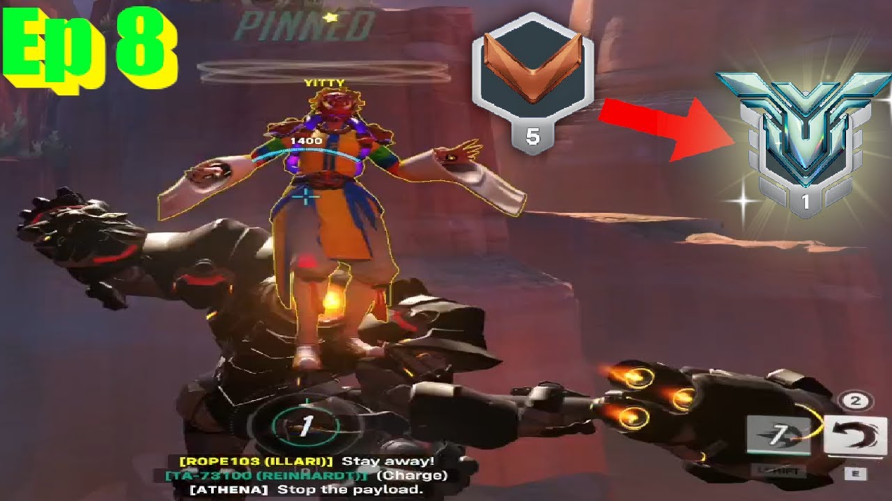 Ep 8: OW2 Bronze to GM Reinhardt Only - YouTube