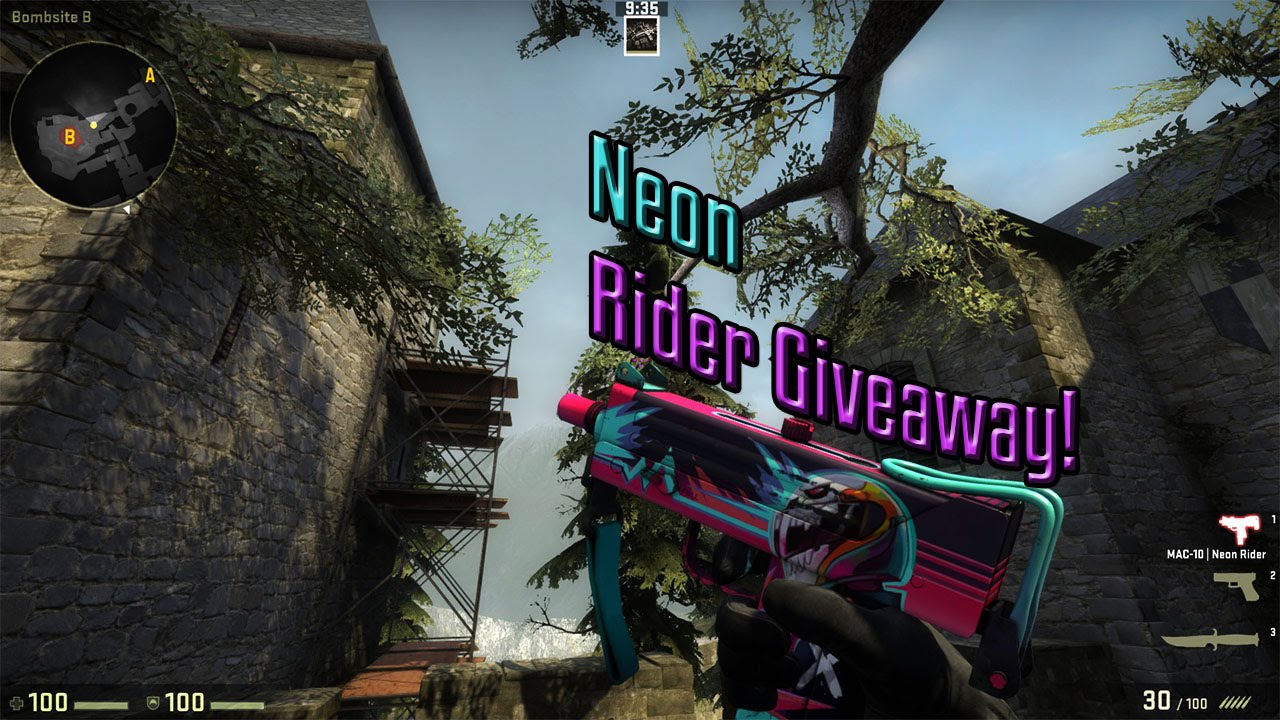 Mac-10 Neon Rider Giveaway!!! (CS:GO)(Closed) - YouTube