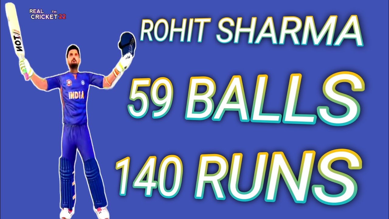 Rohit Sharma 59 Balls 140 Runs | Vs Pakistan | RC 22 Game - YouTube