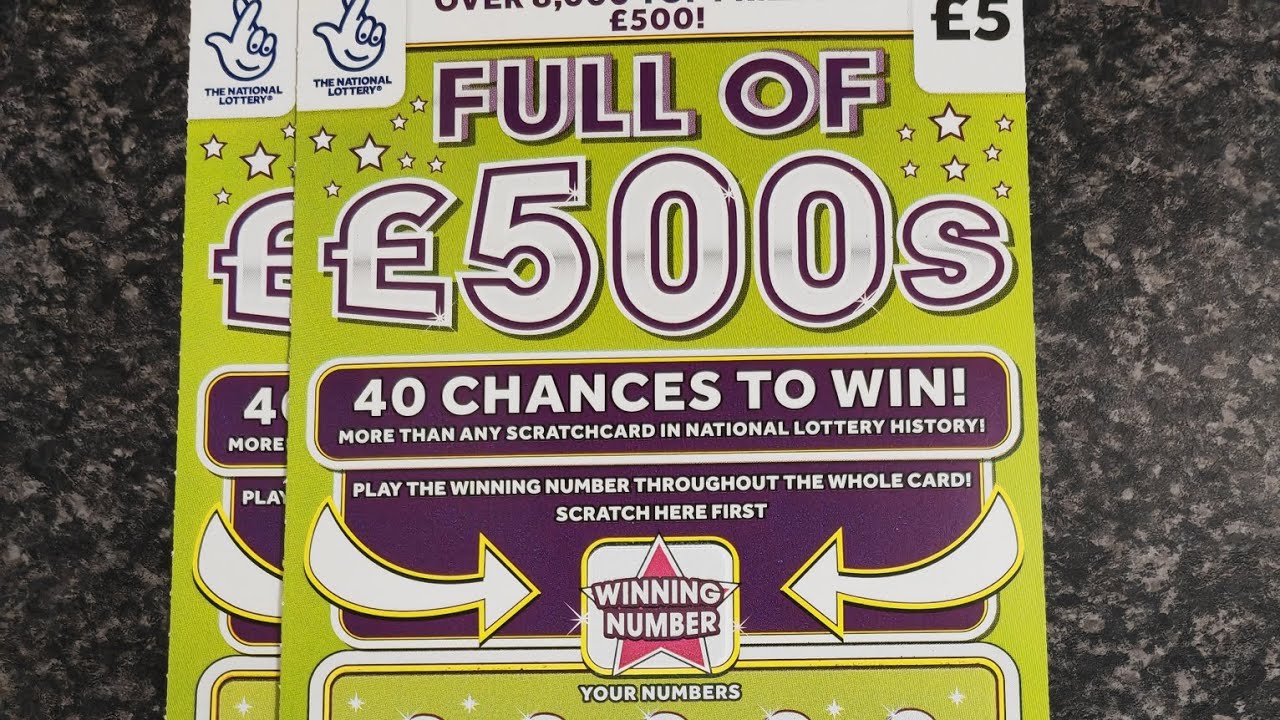 full of £500s scratch cards £10 in play - YouTube
