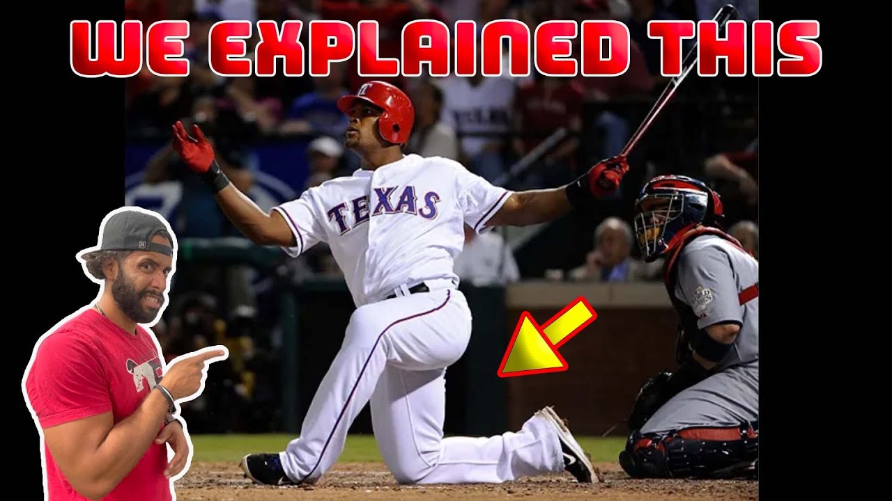 WHY ADRIÁN BELTRE FINISHED HIS SWING ON ONE KNEE? - YouTube