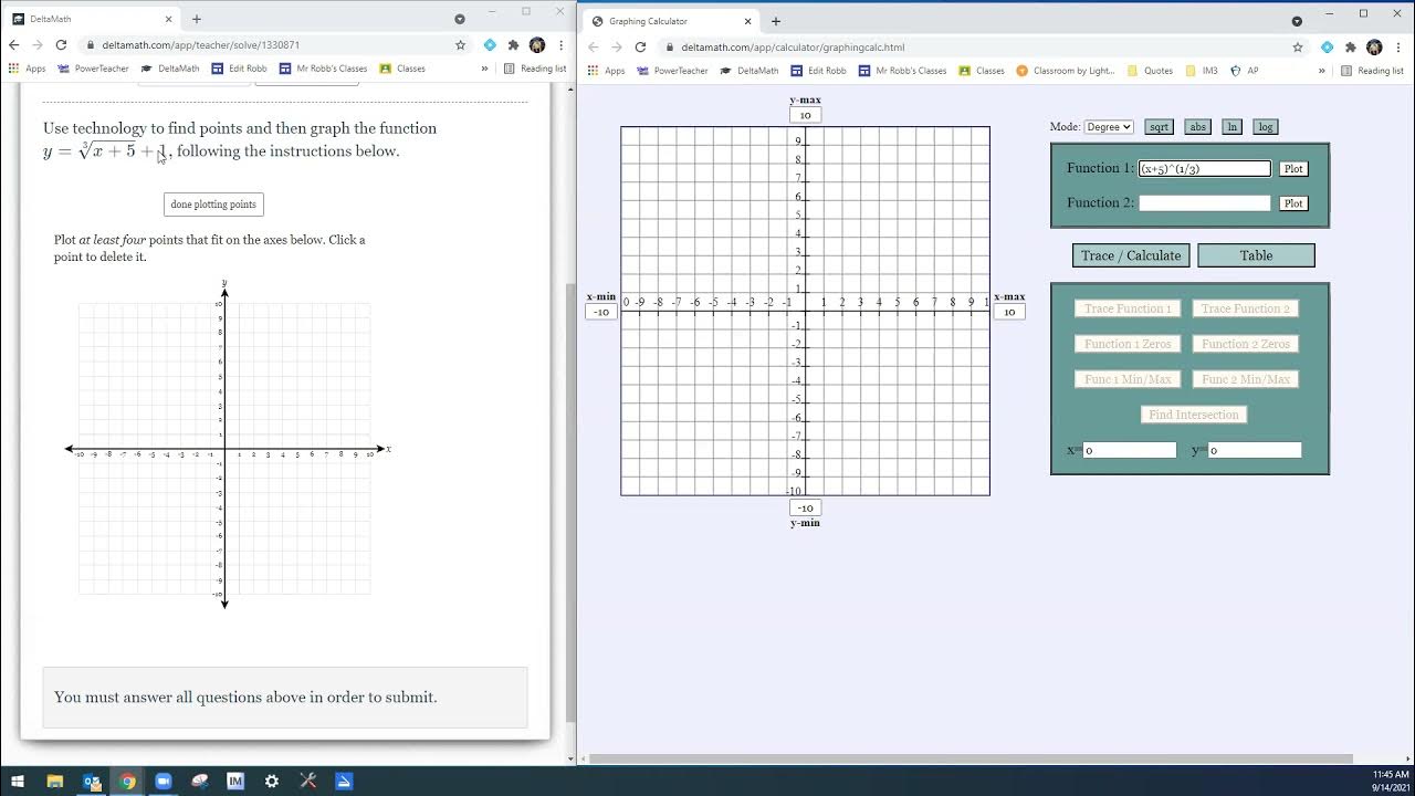 Graphing Cube Root Functions on DeltaMath Graphing Calculator - YouTube