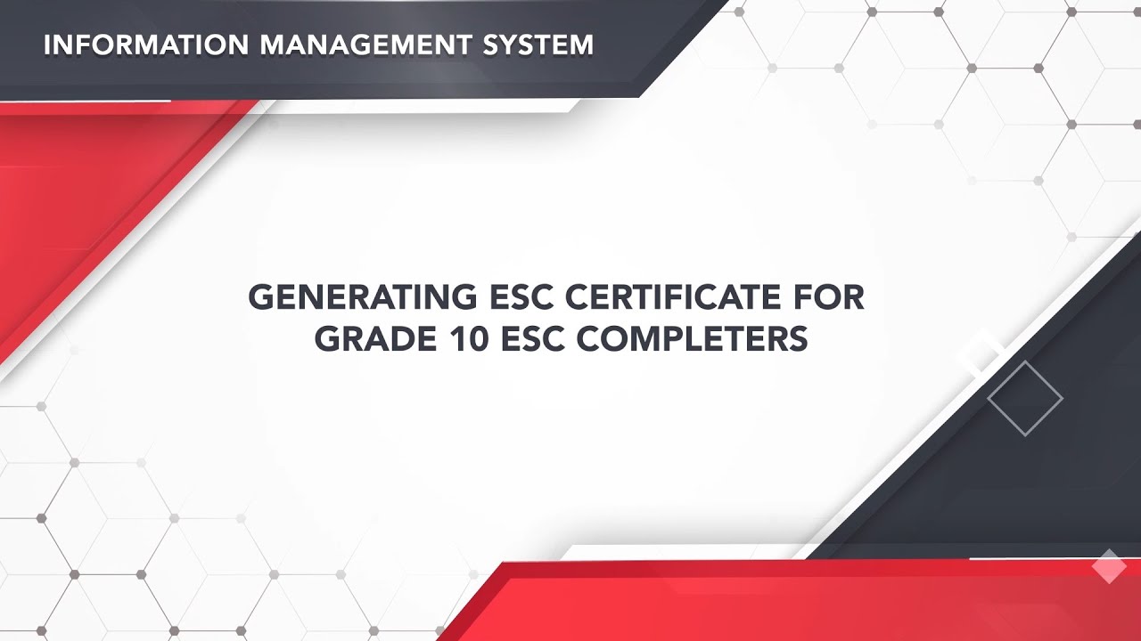 Generating ESC Certificate For Grade 10 ESC Completers YouTube generating-esc-certificate-for-grade-10-esc-completers-youtube