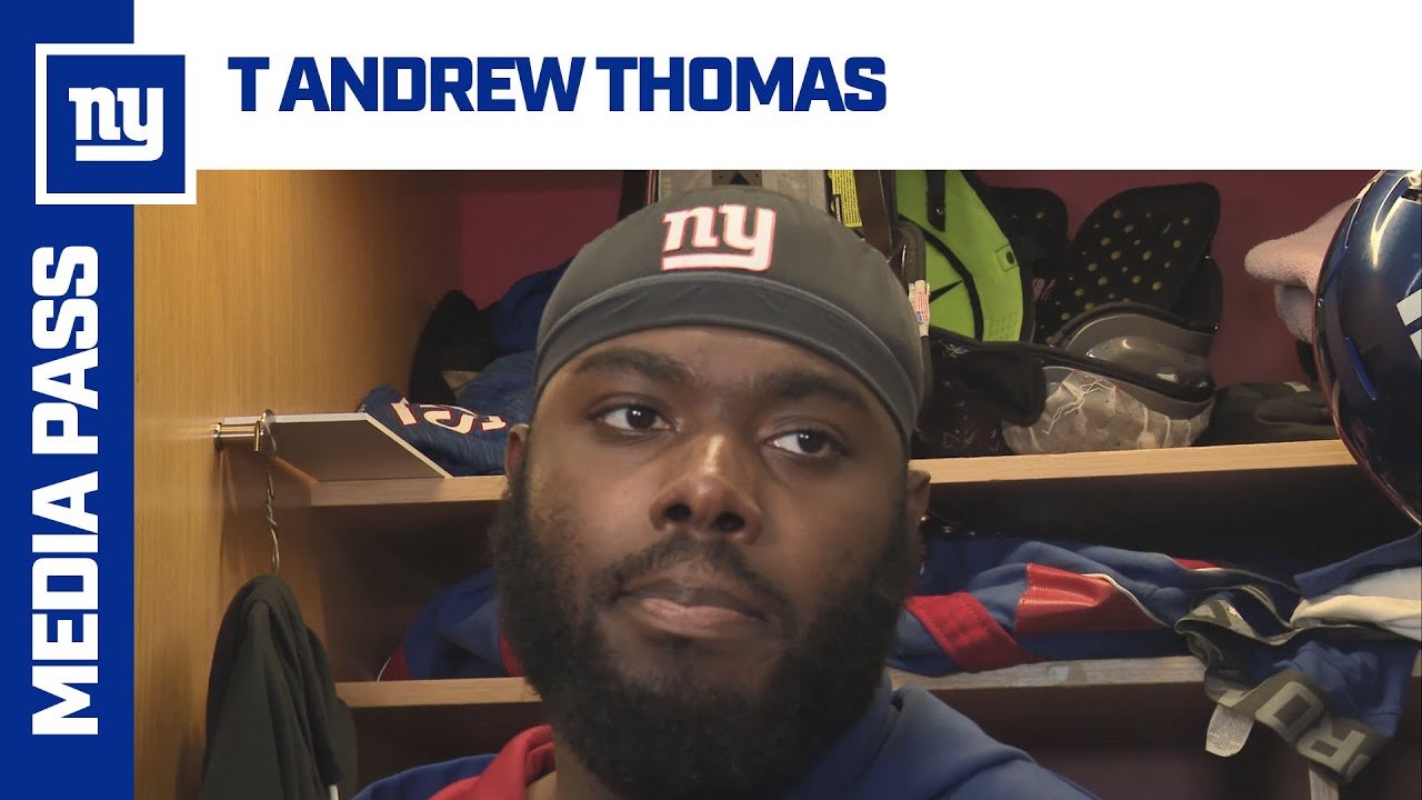 Andrew Thomas on Being Back at Practice | New York Giants - YouTube