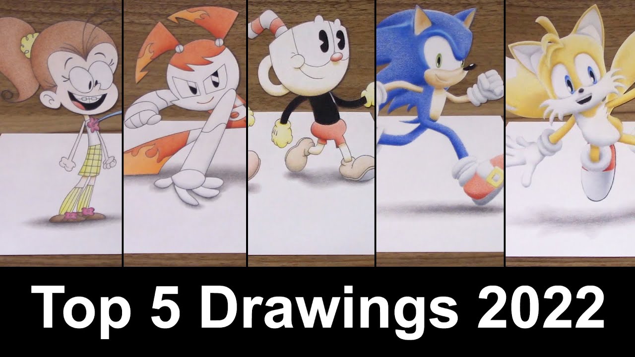 Drawing Compilation | Top 5 3D Fan Art Drawings of 2022 - YouTube