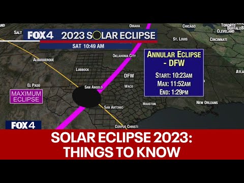 How to watch the 2023 solar eclipse in Dallas - YouTube